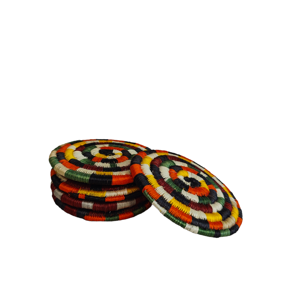 Guacamayas Weaved Coasters - Exuberance – Hand by Craft