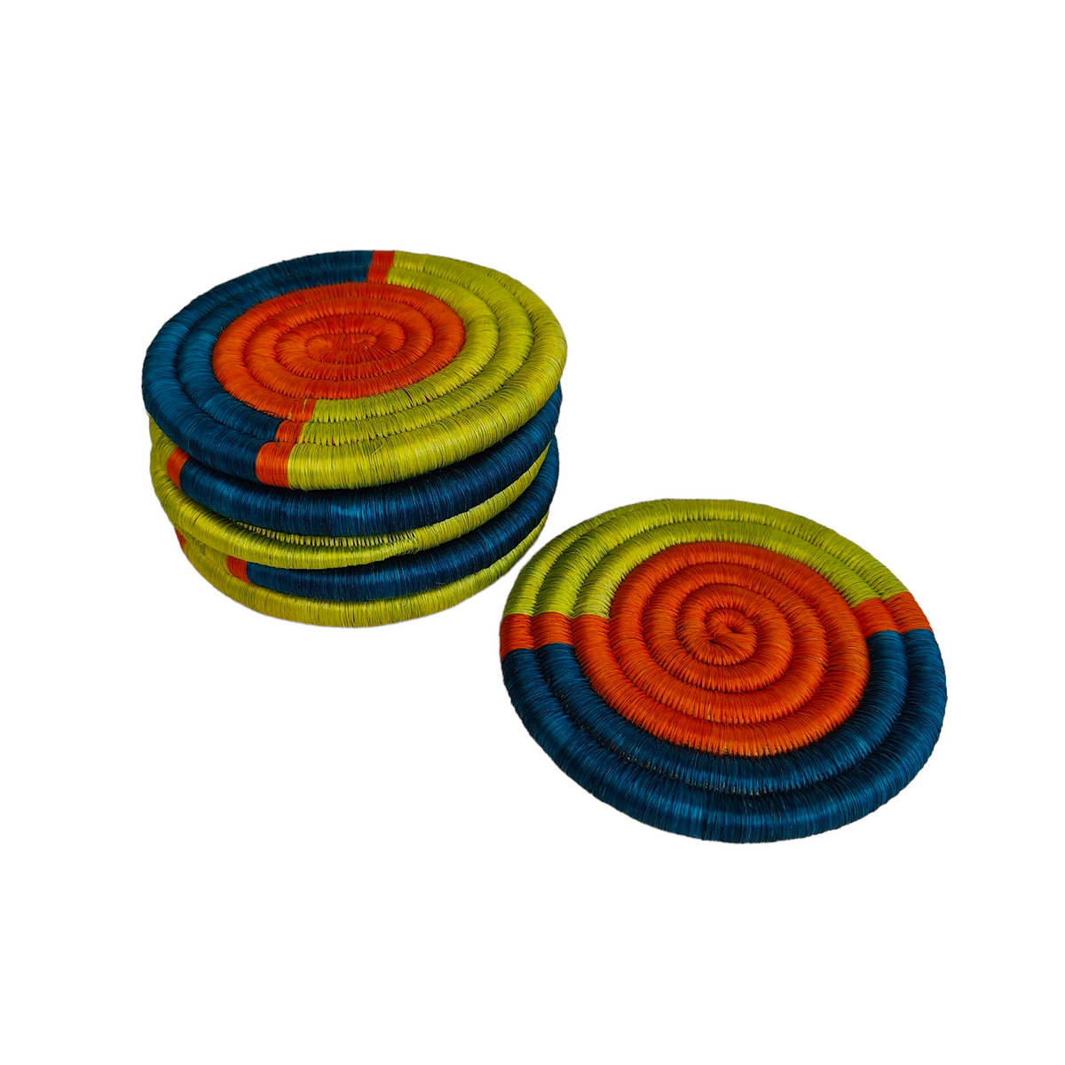 Guacamayas Weaved Coasters - Elemental – Hand by Craft